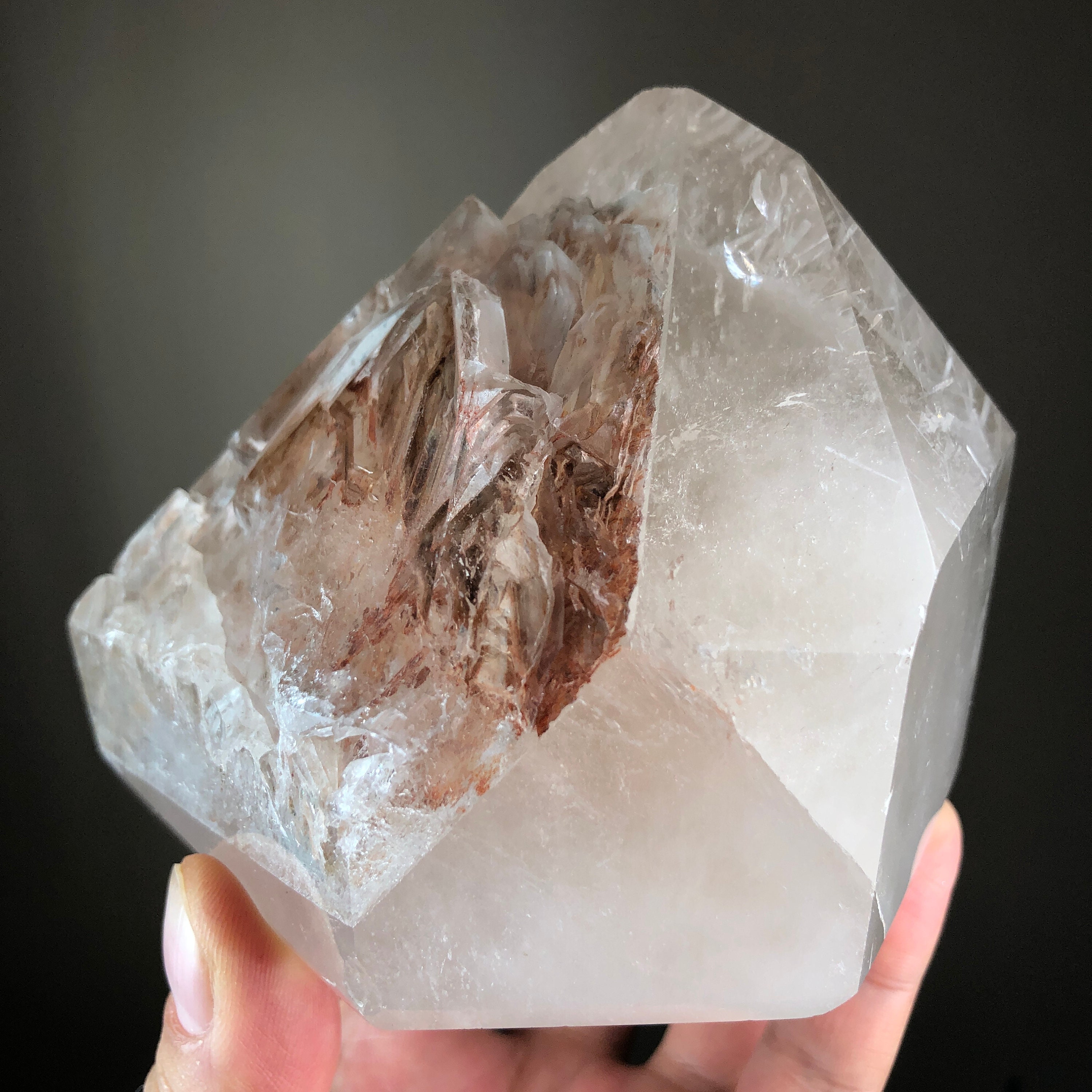 Skeletal Quartz Tower With Clay Inclusions Inclusion Quartz - Etsy