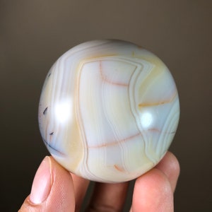 Banded Agate Quartz Orb | Agate Sphere From Madagascar - Etsy
