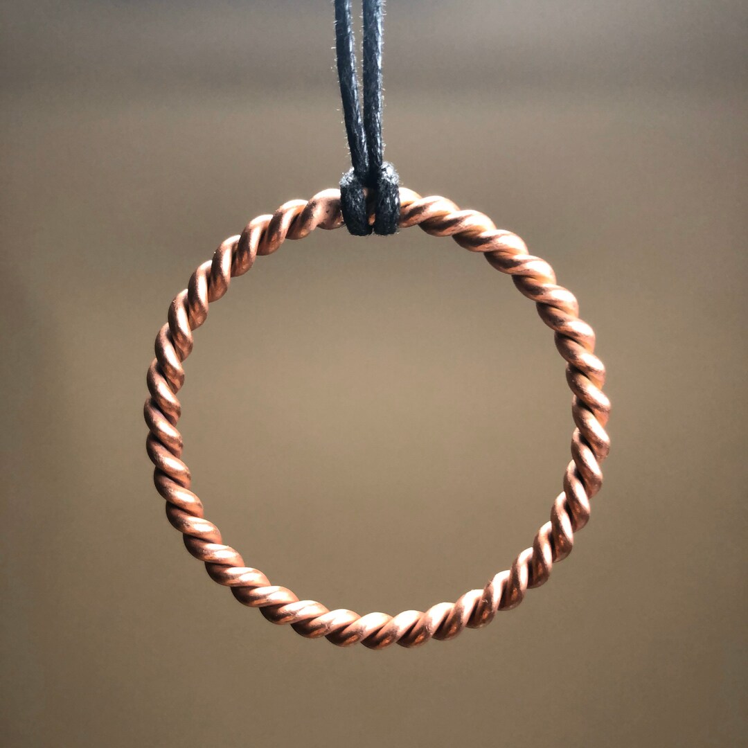 Tensor Ring 1/4 Sacred Cubit Tensor Ring Pendant 144mhz Copper Tensor ...