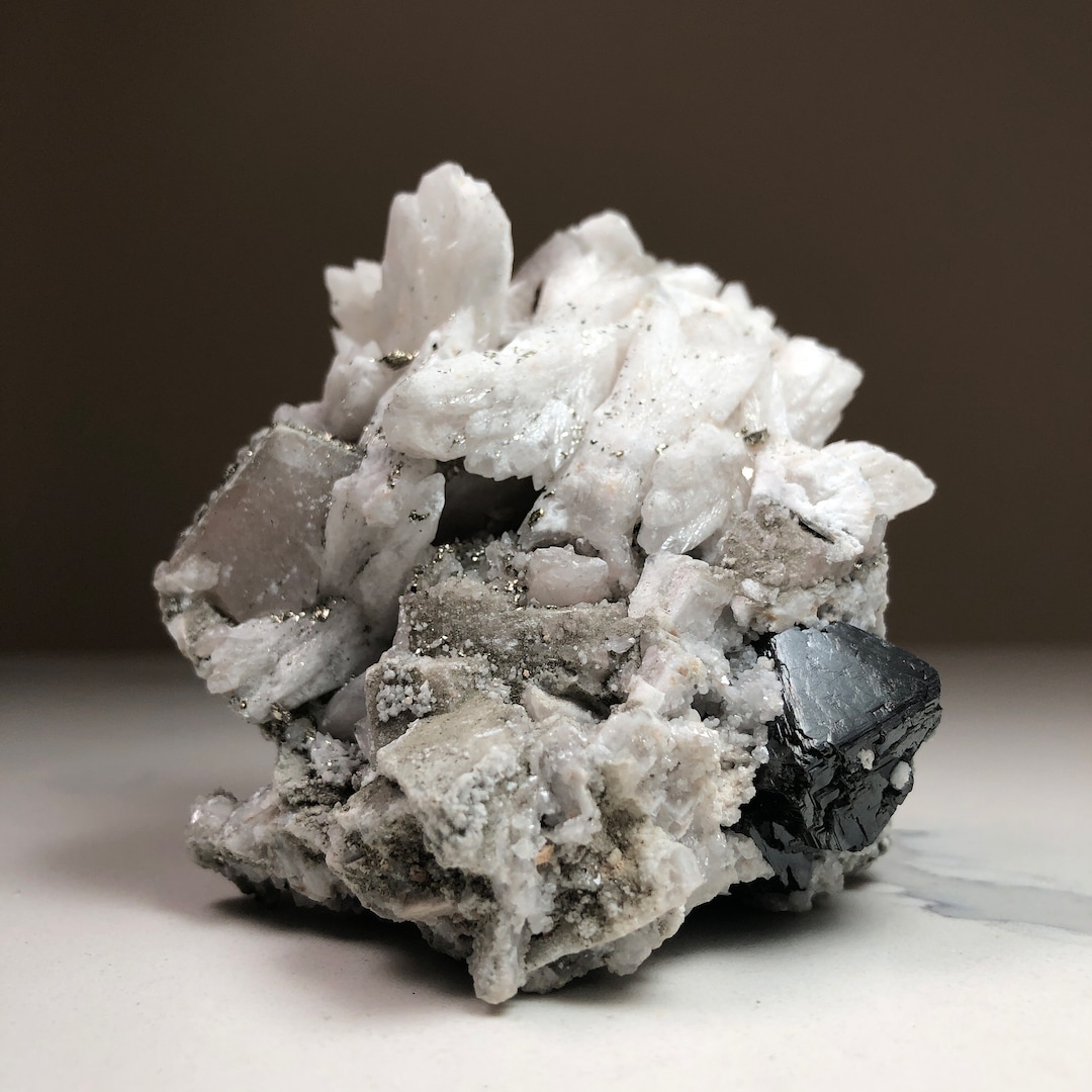 Calcite Crystal | Natural Calcite Mineral Specimen With Sphalerite and ...