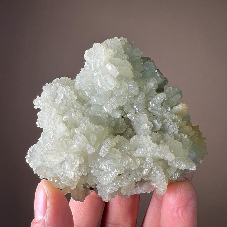 Prehnite | Natural Green Prehnite Cluster | Mineral Specimen From ...