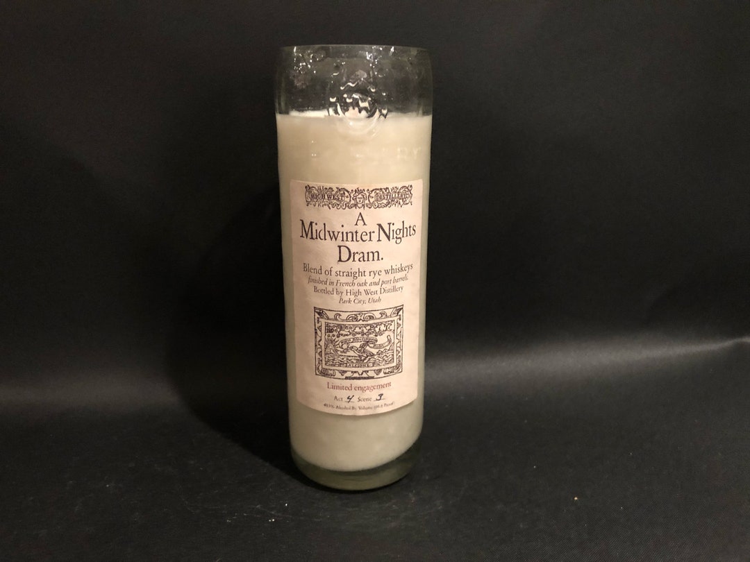 High West Whiskey Candle/high West Midwinter Nights Dram Rye WHISKEY ...