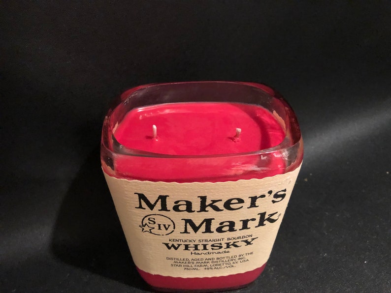 Maker's Mark Candle 750ml/makers Mark Bourbon Candle/maker's Mark ...