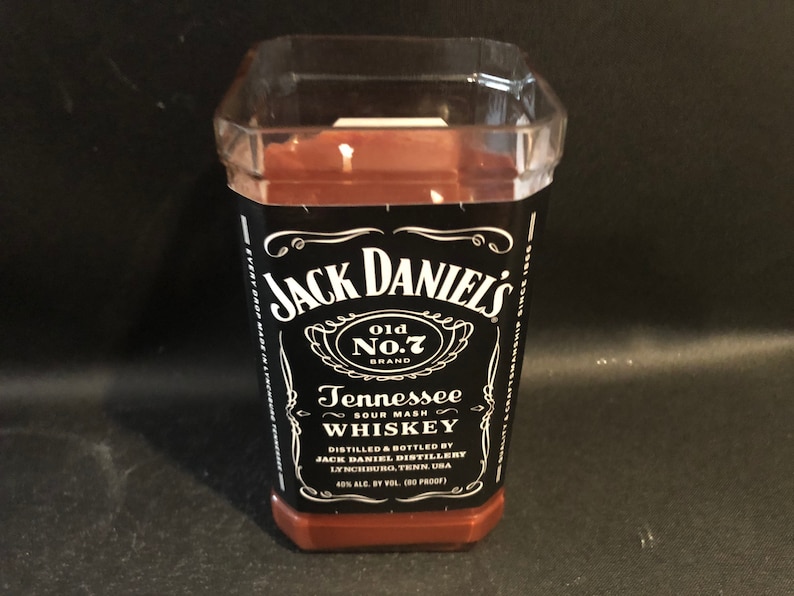 Large Jack Daniels Candle/24oz 1 Liter Jack Daniels Whiskey - Etsy