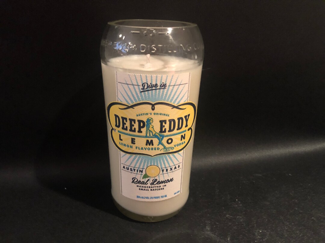 Deep Eddy Candle/ Deep Eddy Vodka Lemon Vodka Candle BOTTLE Soy Candle ...