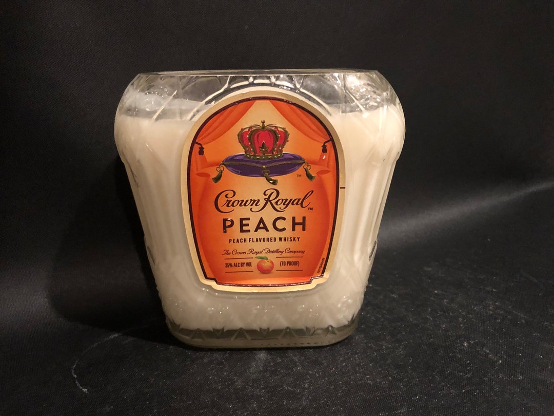 Crown Royal Candle/crown Royal Peach/peach Crown Royal 750ML Soy Candle ...