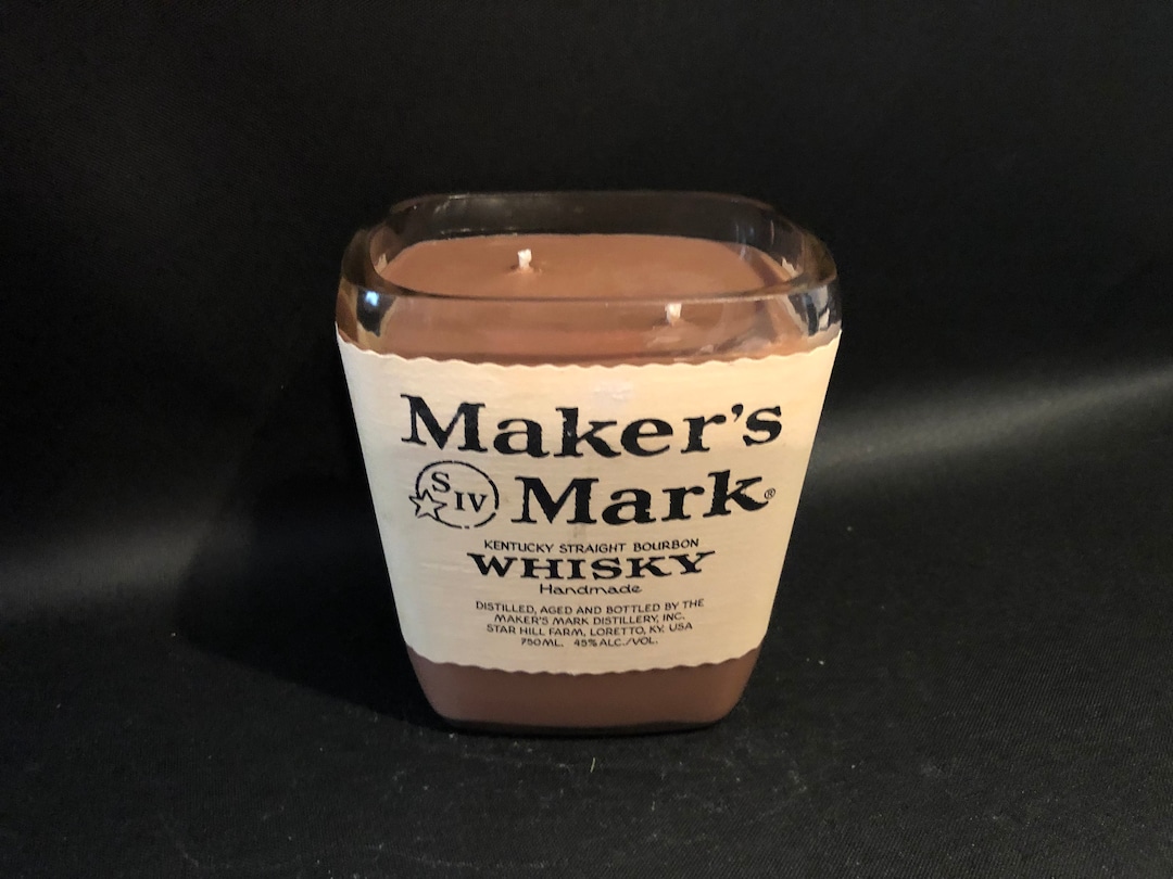 Maker's Mark Candle 750ml/makers Mark Bourbon Candle/maker's Mark ...