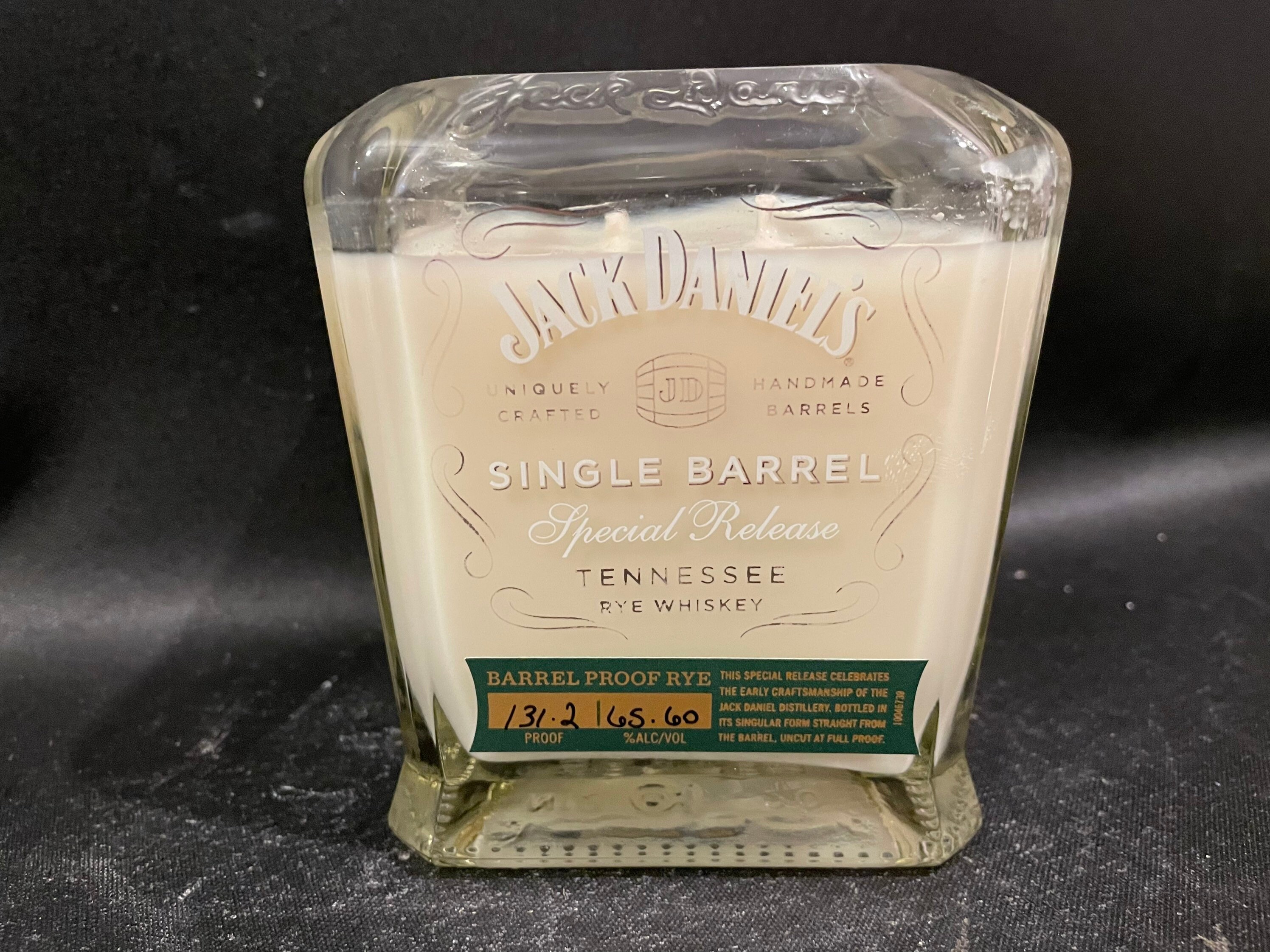 Jack Daniels Candle/jack Daniels Single Barrel Rye Candle/jack - Etsy
