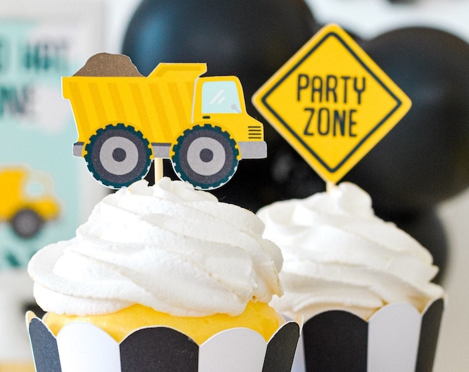 Construction Cake Topper Construction Party Cake Decor - Etsy