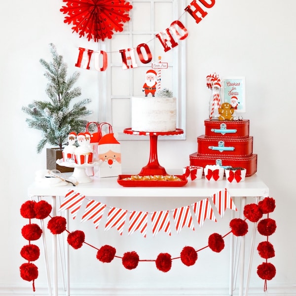 Candy Cane Banner - Etsy