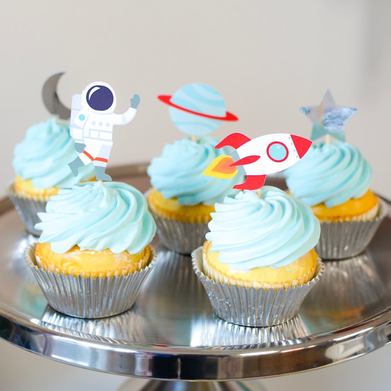 Space Cupcake Topper - Etsy