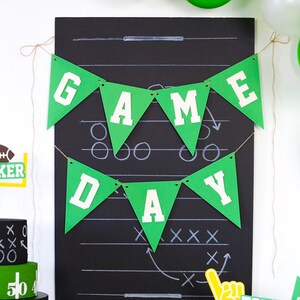 Game Day Banner, Football Party Decorations, Superbowl Party, Football ...