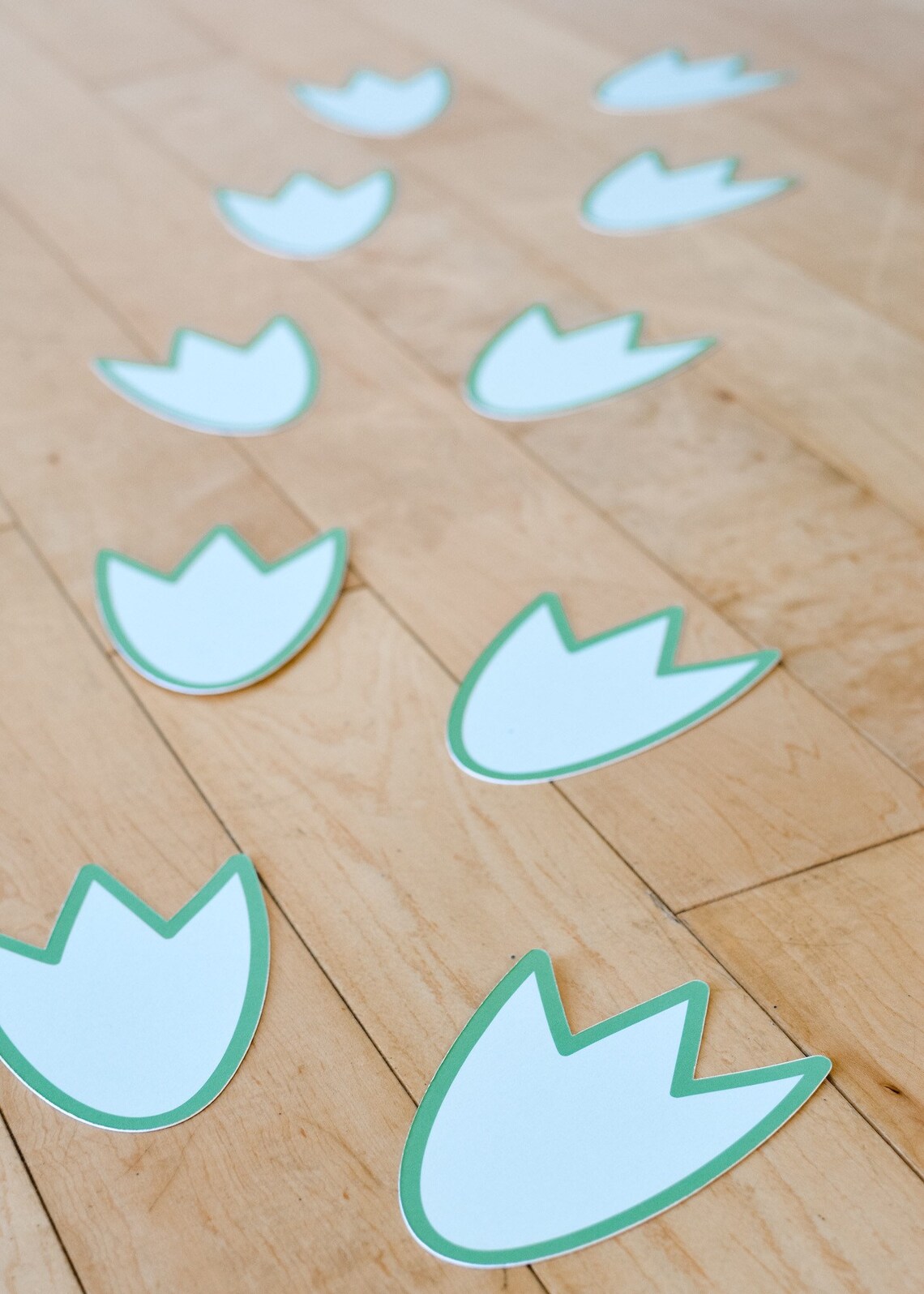 Dinosaur Track Footprint Stickers Dinosaur Trail Dinosaur - Etsy