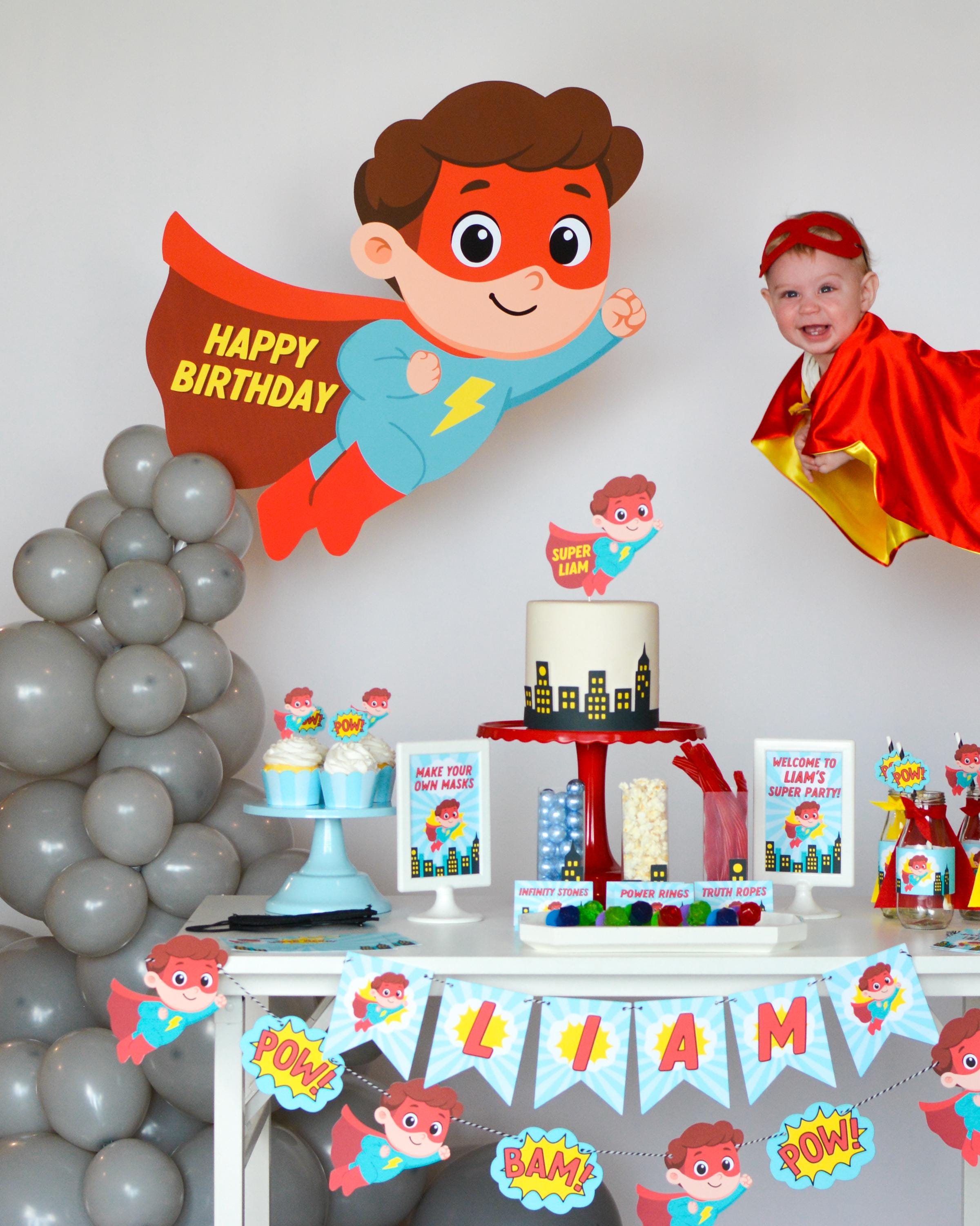 Personalized Welcome Superheroes Sign | Superhero Birthday Party Decor ...