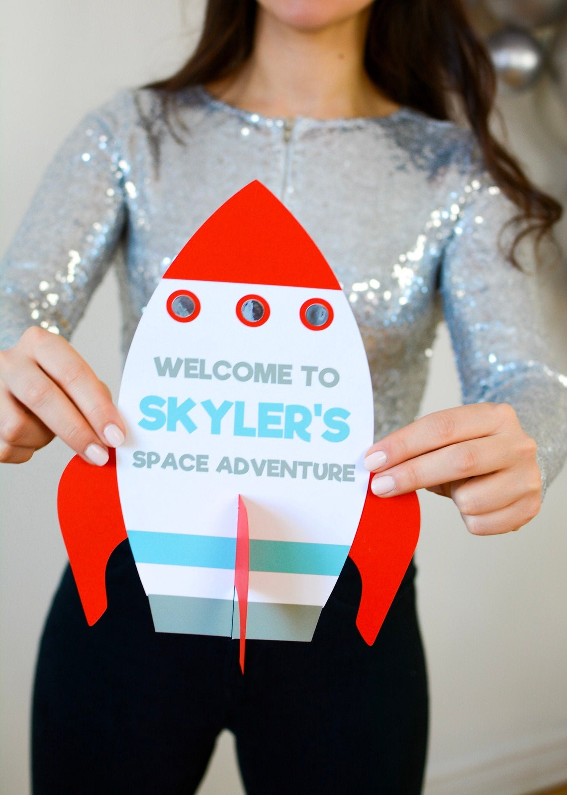 Personalized Space Birthday Party Sign 3D Space Birthday - Etsy