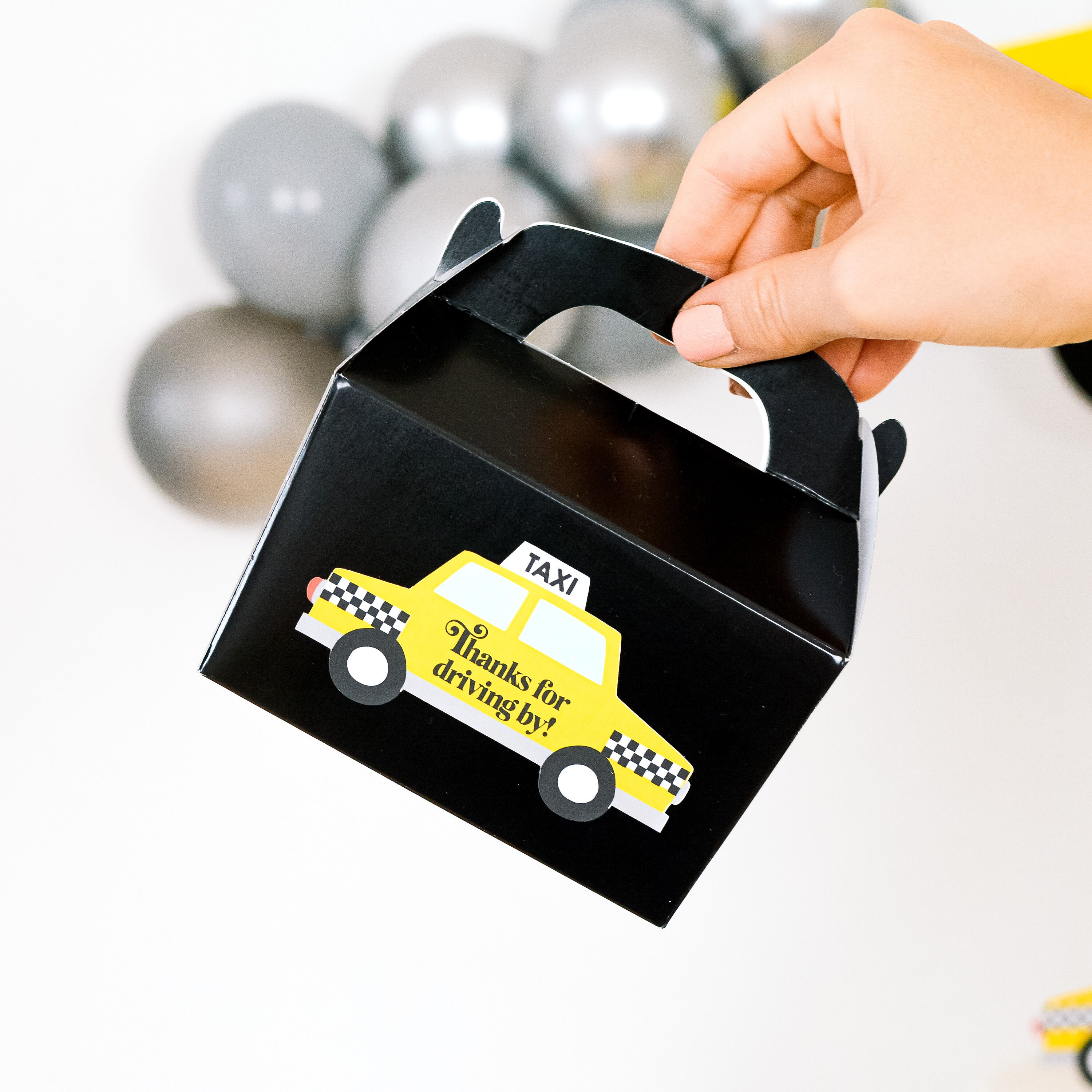 New York Taxi Sticker Gift Tags, Thank You Gift Tags, New York Birthday ...