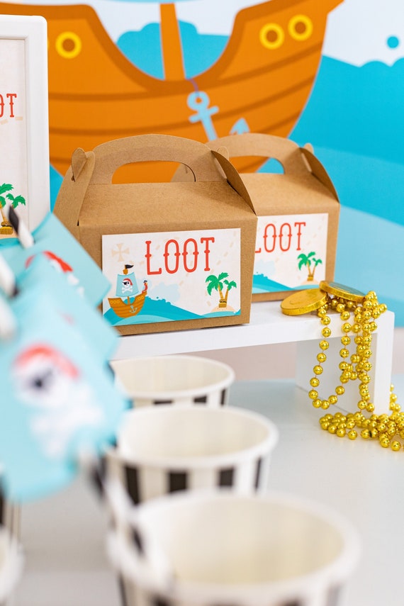 Pirate Loot, Sticker Gift Tags, Pirate Party, Pirate Loot, Pirate ...