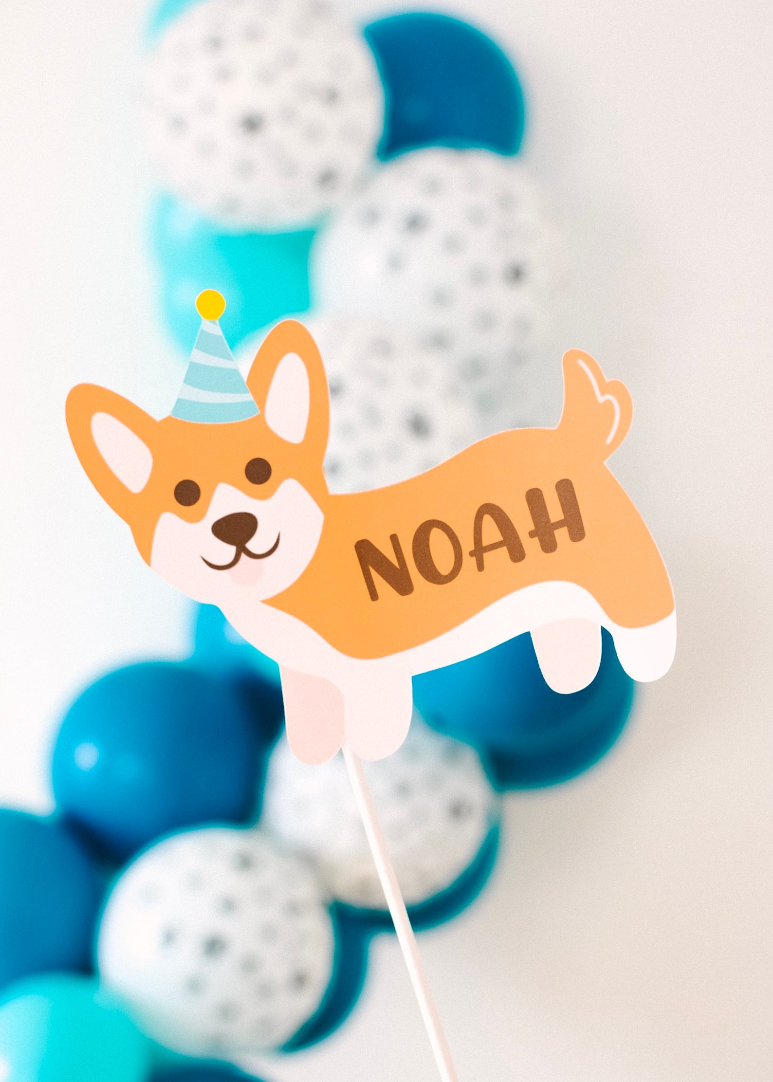 Corgi Cake Topper, Dog Cake Topper, Dog Birthday Party, Puppy Birthday ...