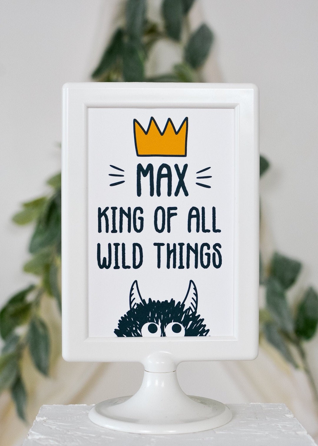 Personalized Wild Things Sign, Where the Wild Things Are Welcome Sign ...