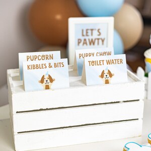 Custom Puppy Dog Tent Cards, Dog Food Labels, Adopt Puppy, Adopt Puppy ...