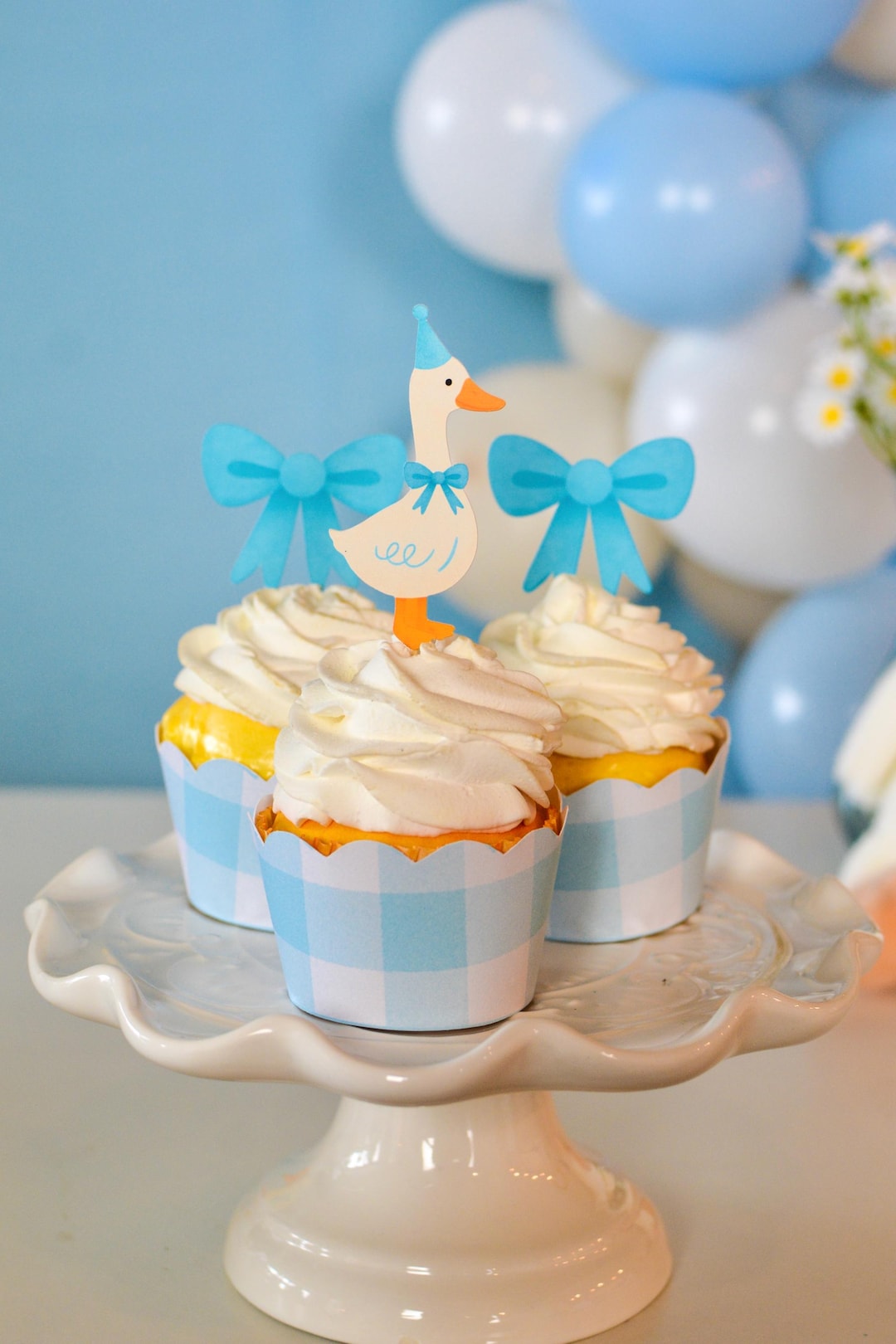 One Silly Goose Cupcake Toppers | One Silly Goose Birthday Party Decor ...