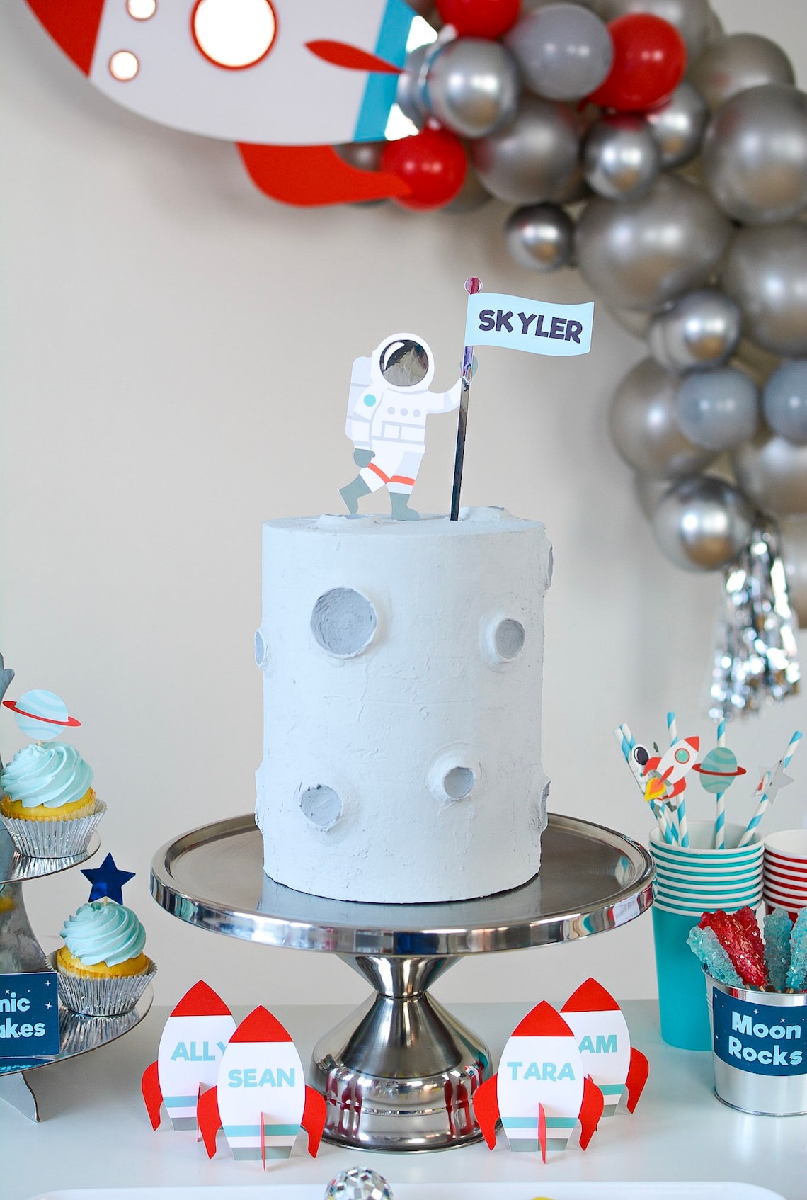 Space Party Paper Straws Rocket Astronaut Moon Planet - Etsy Canada