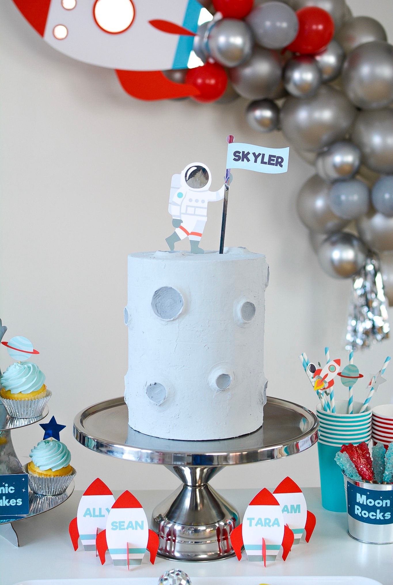 Space Party Paper Straws Rocket Astronaut Moon Planet - Etsy Canada