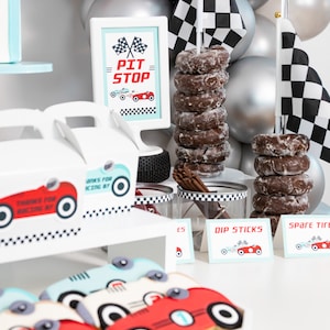 Pit Stop Vintage Race Car Sign, Race Car Birthday Party, Race Car ...