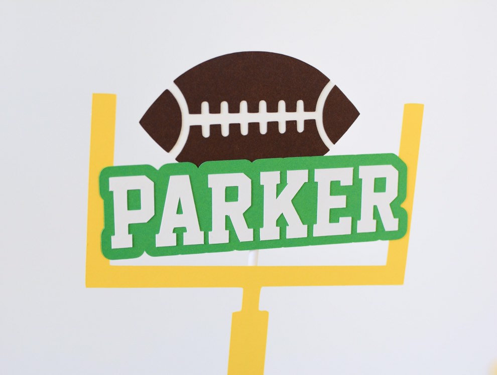 Personalized Football Cake Topper Football Cake Topper Super - Etsy