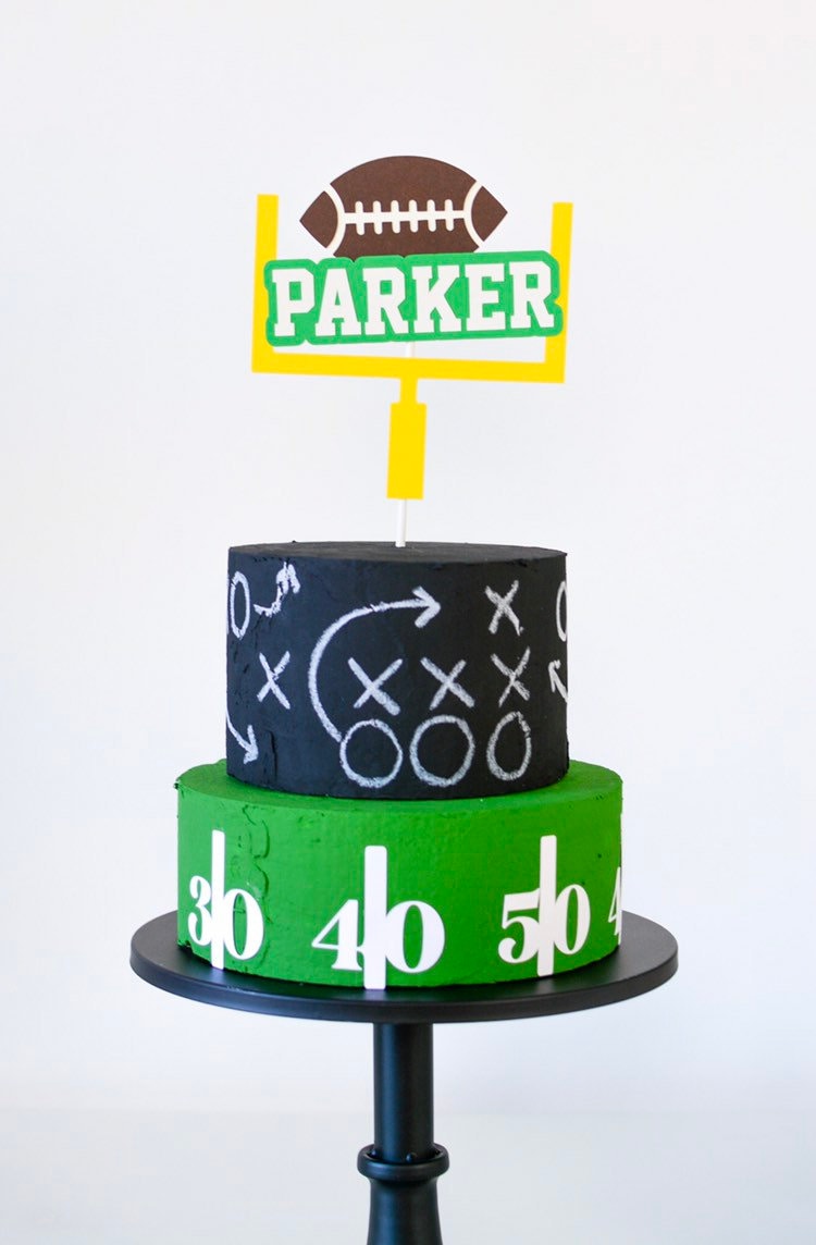 Personalized Football Cake Topper, Football Cake Topper, Super Bowl ...