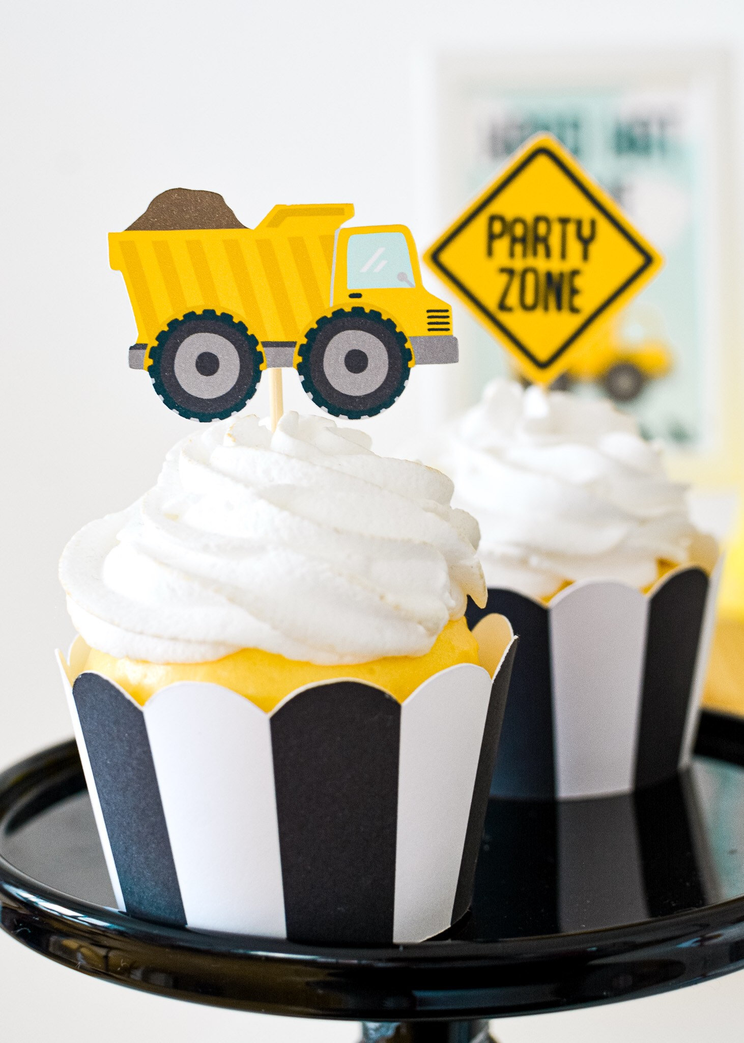 Construction Cupcake Toppers Construction Cupcakes - Etsy