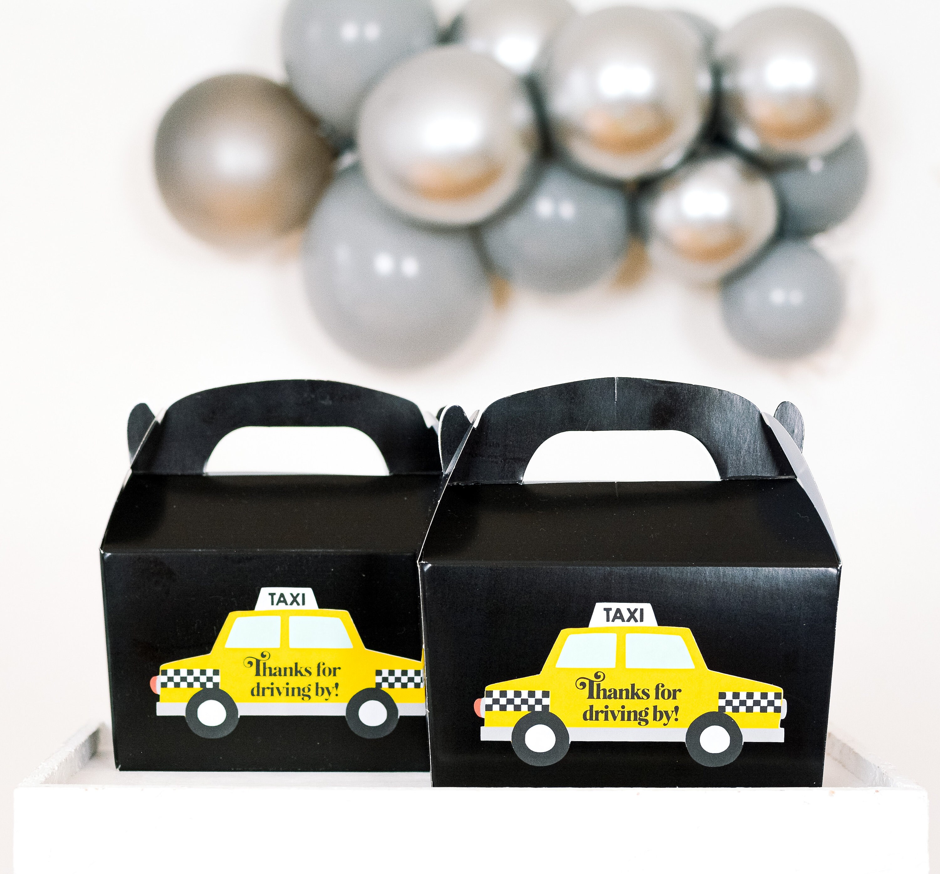 New York Taxi Sticker Gift Tags, Thank You Gift Tags, New York Birthday ...