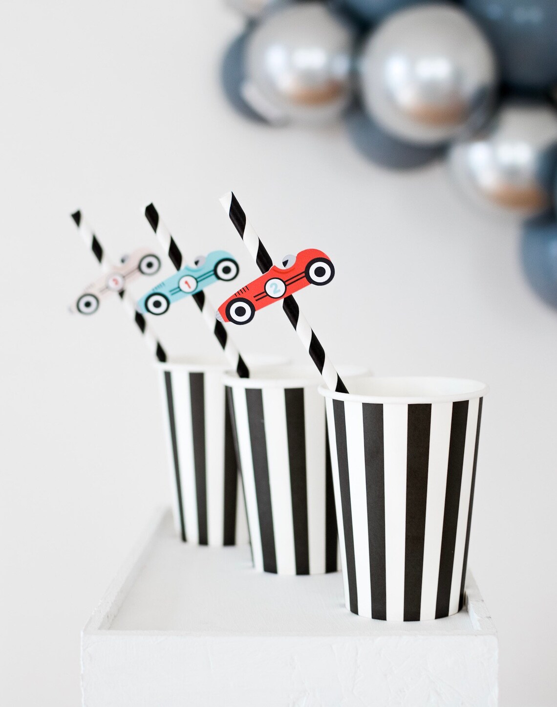 Vintage Race Car Paper Straws Race Car straws Race Car | Etsy