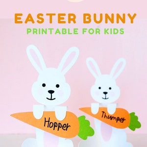 Printable Easter Bunny Activity Template, Easter Instant Download ...