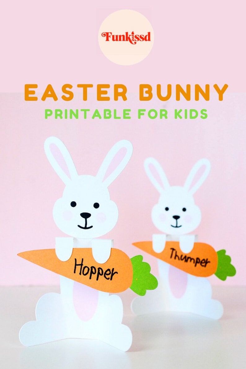 Printable Easter Bunny Activity Template Easter Instant - Etsy