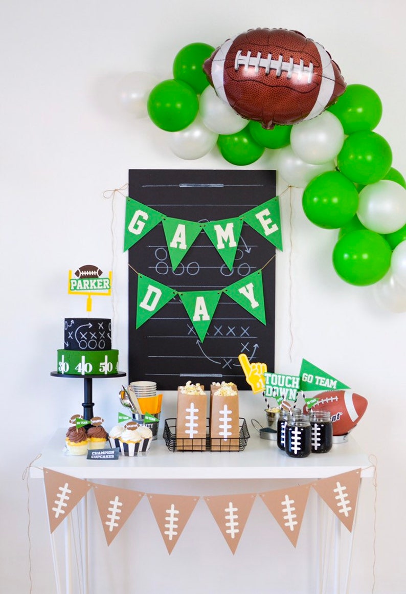 Game Day Banner, Football Party Decorations, Superbowl Party, Football ...