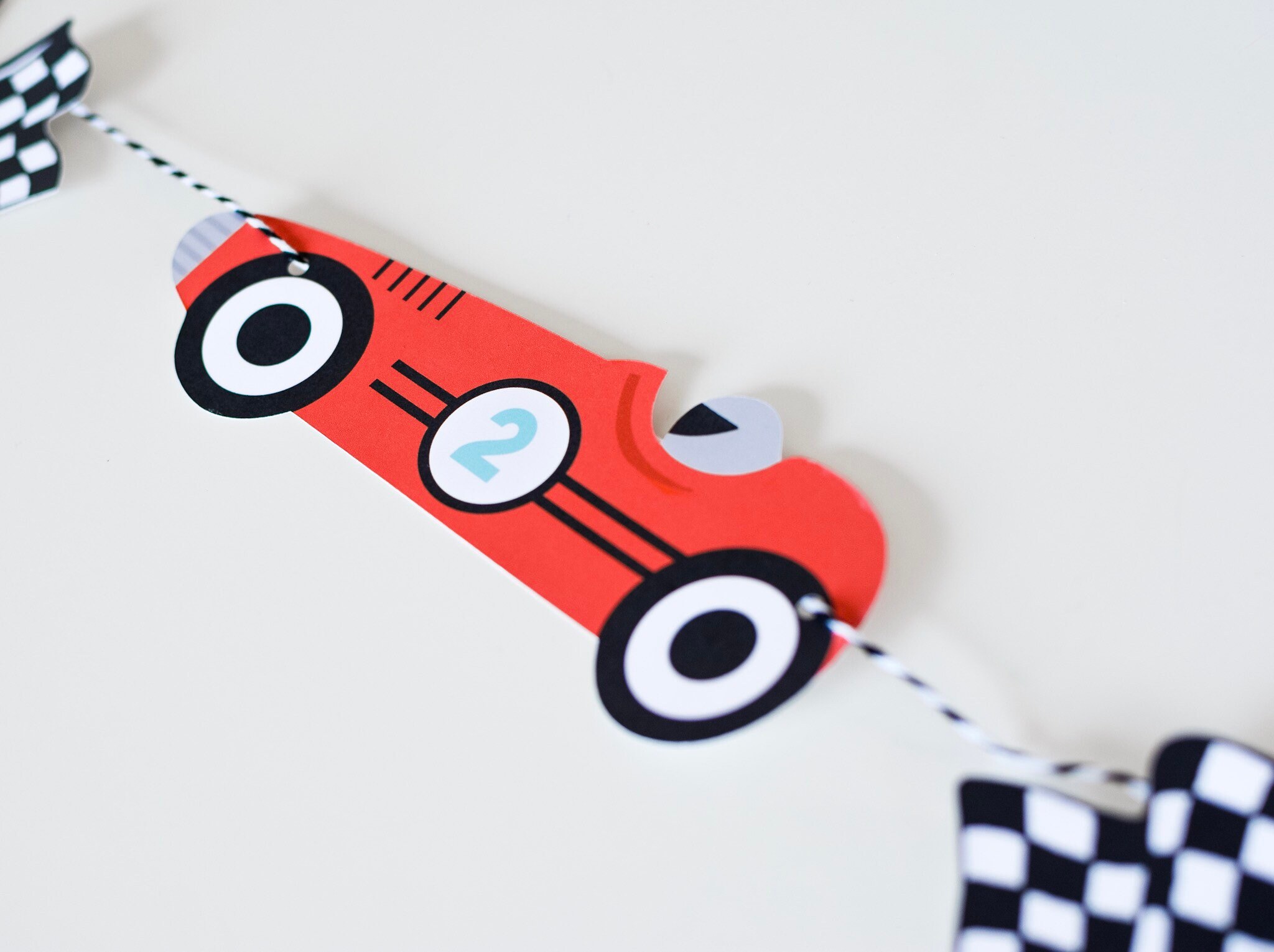 Vintage Race Car Garland Race Car Banner Race Car Birthday | Etsy