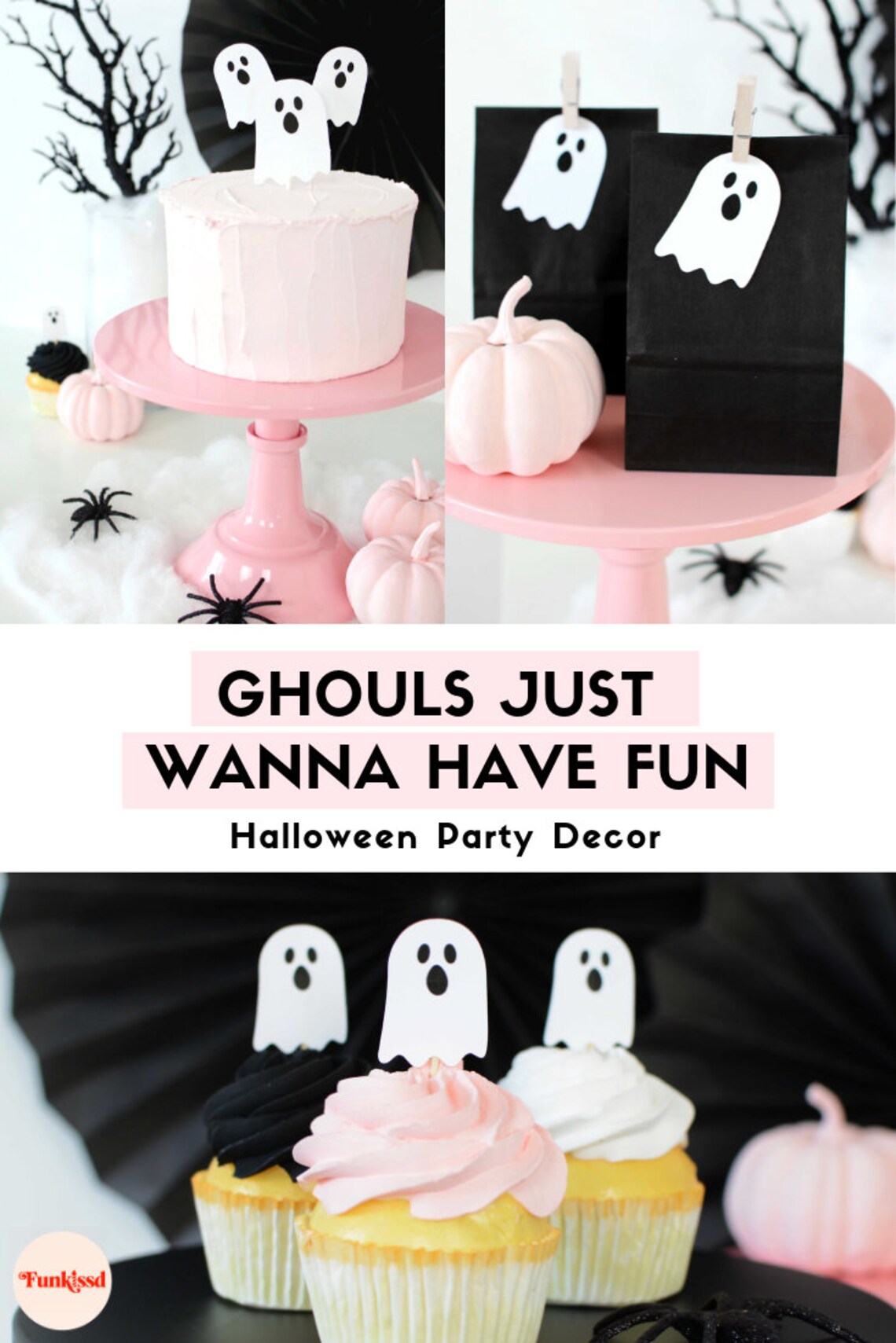 Ghost Cupcake Toppers Halloween Cupcake Toppers Cupcake | Etsy