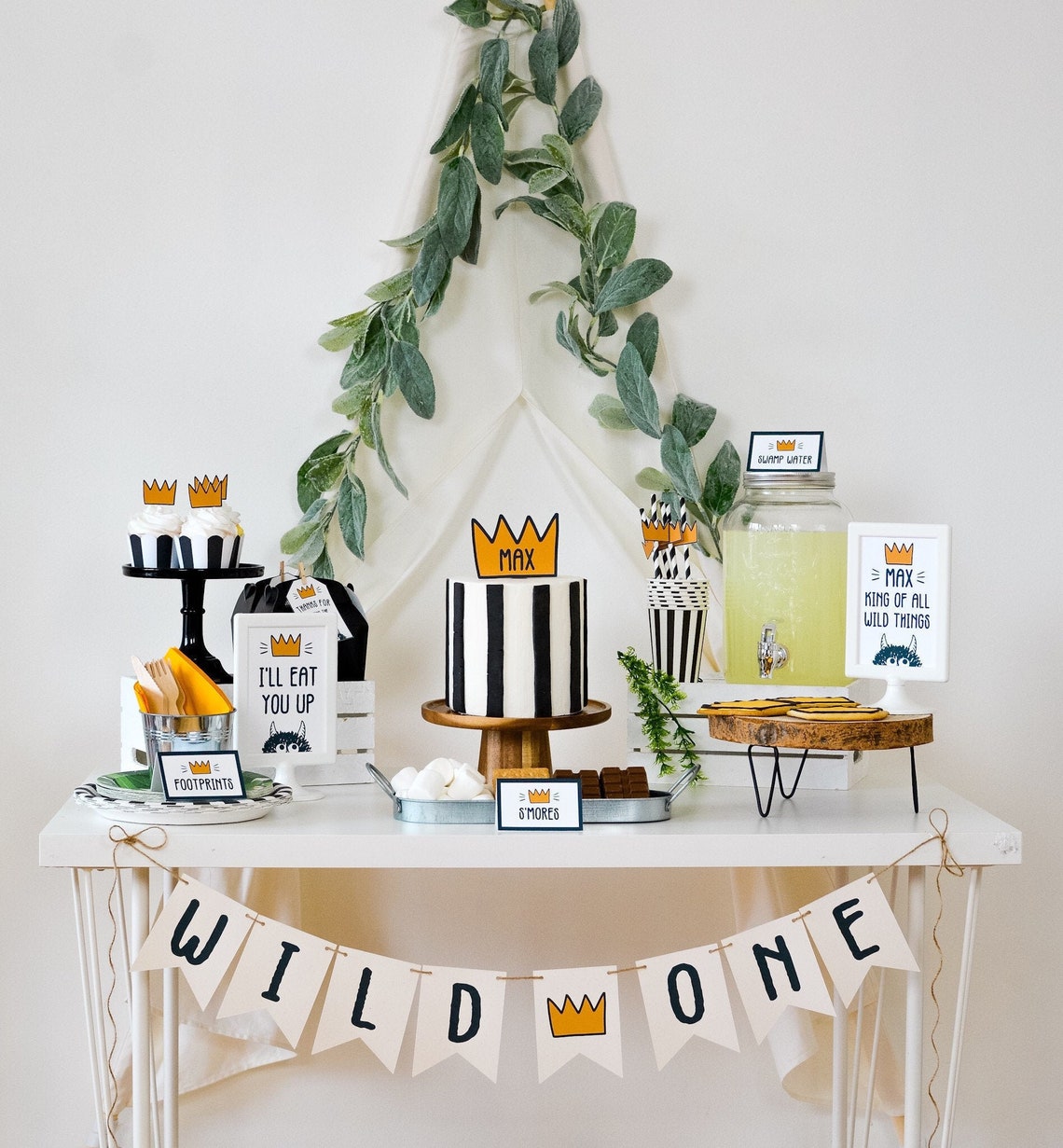 Wild One Garland Wild Things Banner Where the Wild Things - Etsy
