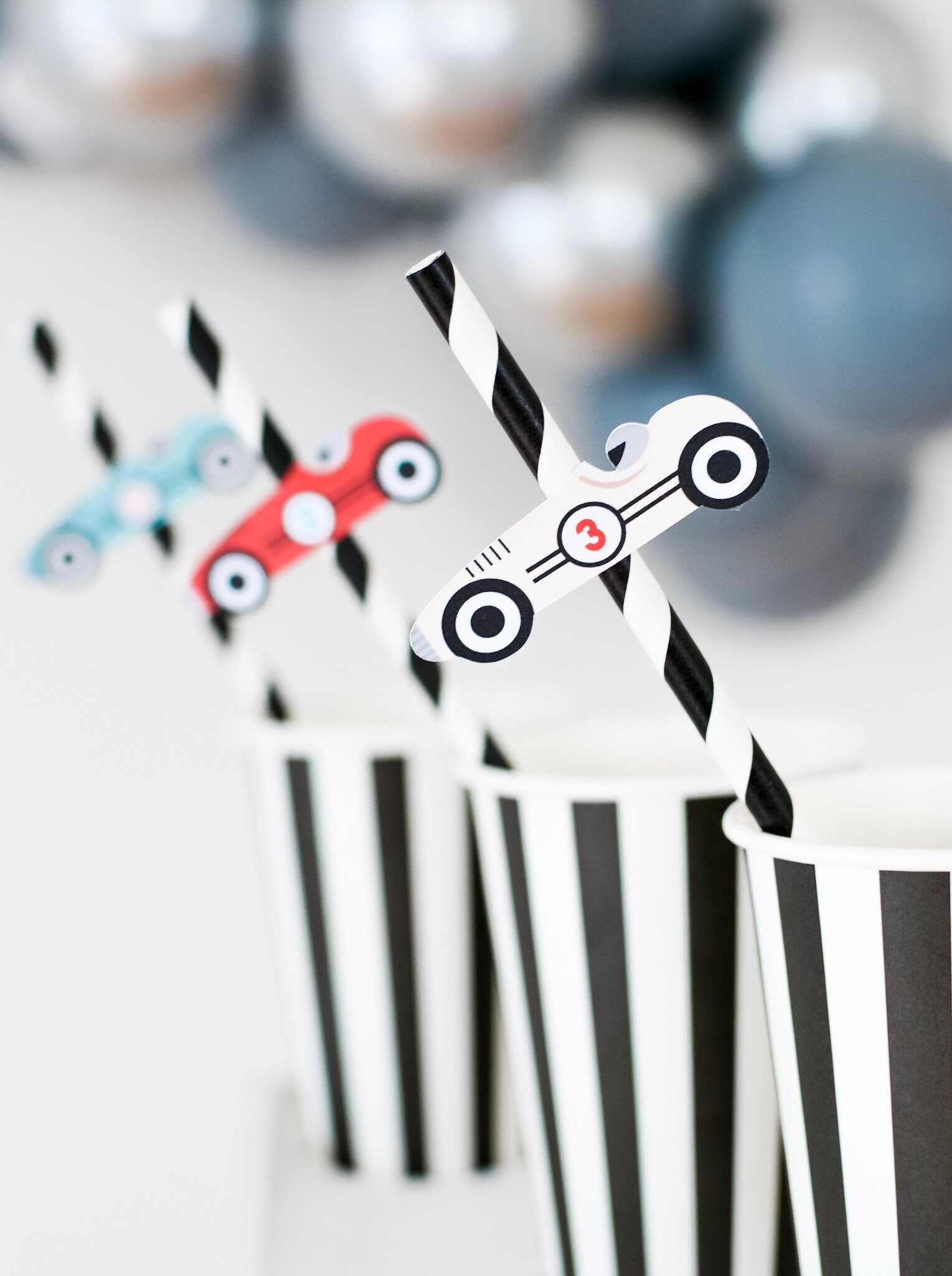 Vintage Race Car Paper Straws Race Car straws Race Car | Etsy