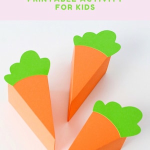 Printable Easter Carrot Box Activity Template, Easter Instant Download ...