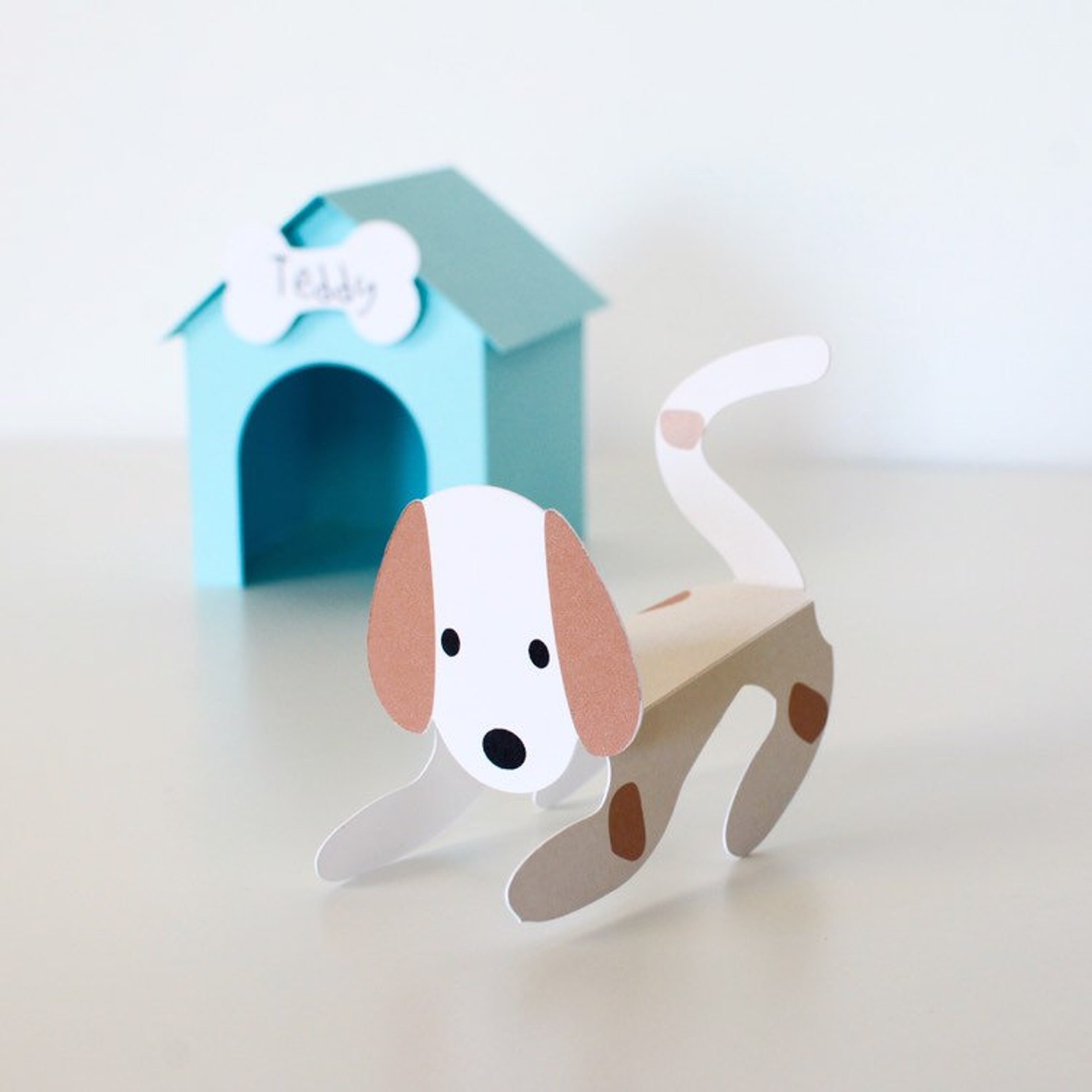 Printable Adopt a Puppy Activity Template Dog and Dog House - Etsy