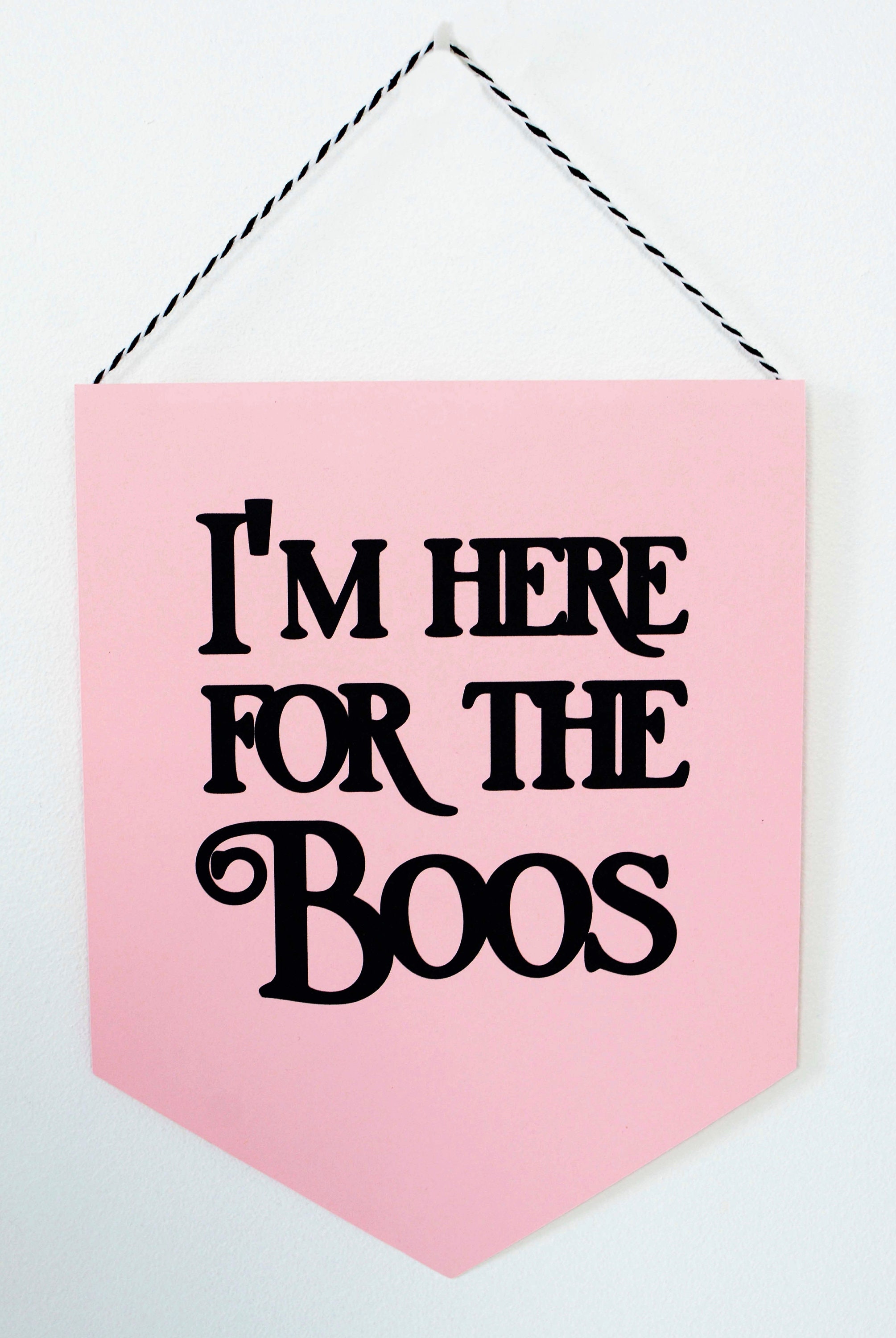 Here for the Boos Sign Halloween Sign Halloween pendant | Etsy