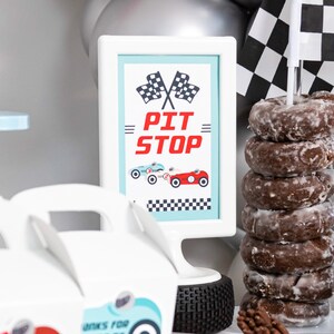 Pit Stop Vintage Race Car Sign, Race Car Birthday Party, Race Car ...