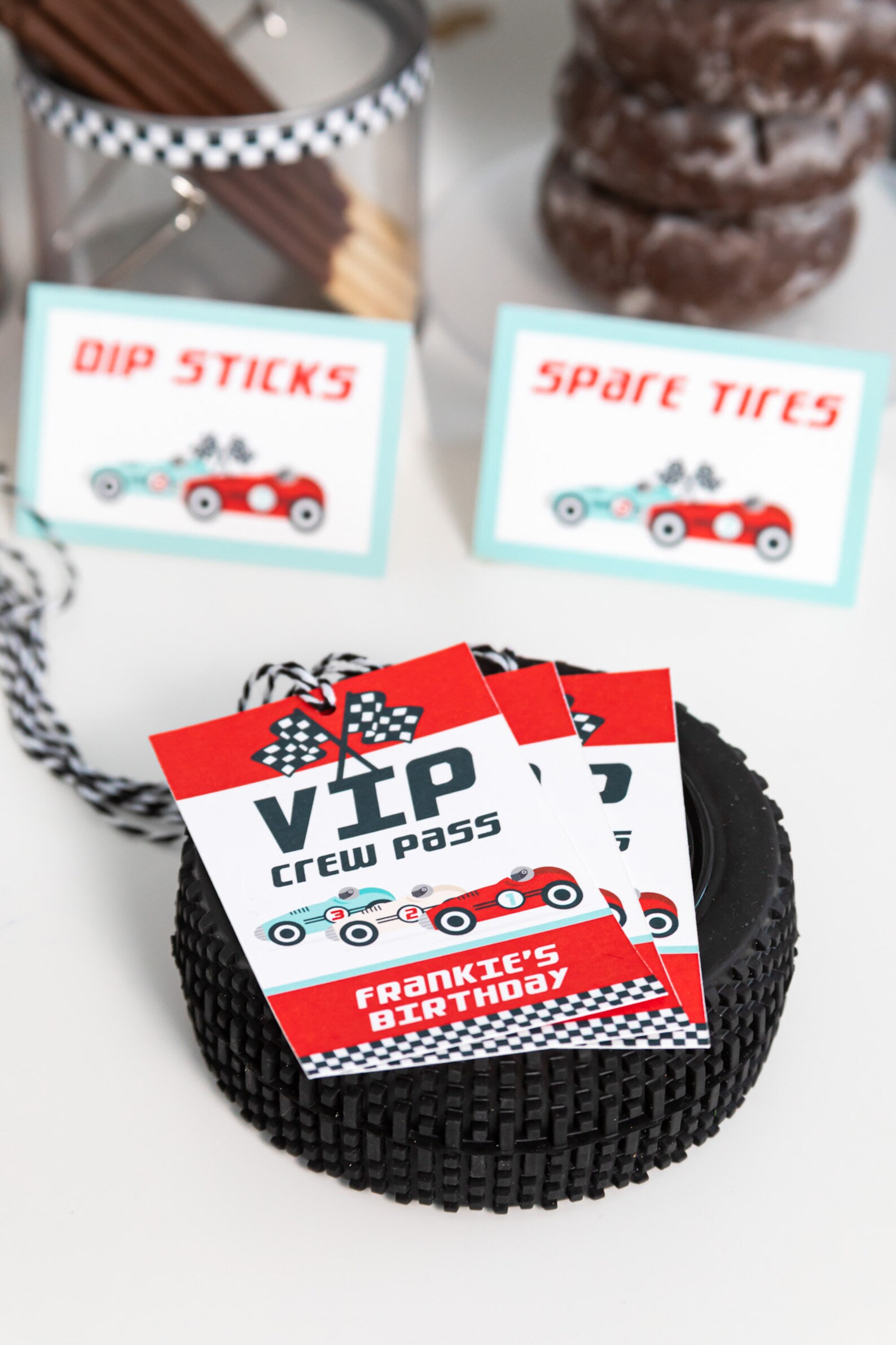 Personalized Vintage Race Car VIP Pass Race Car Birthday | Etsy