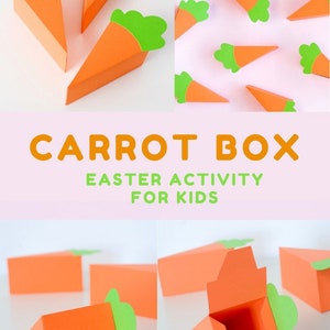Printable Easter Carrot Box Activity Template, Easter Instant Download ...