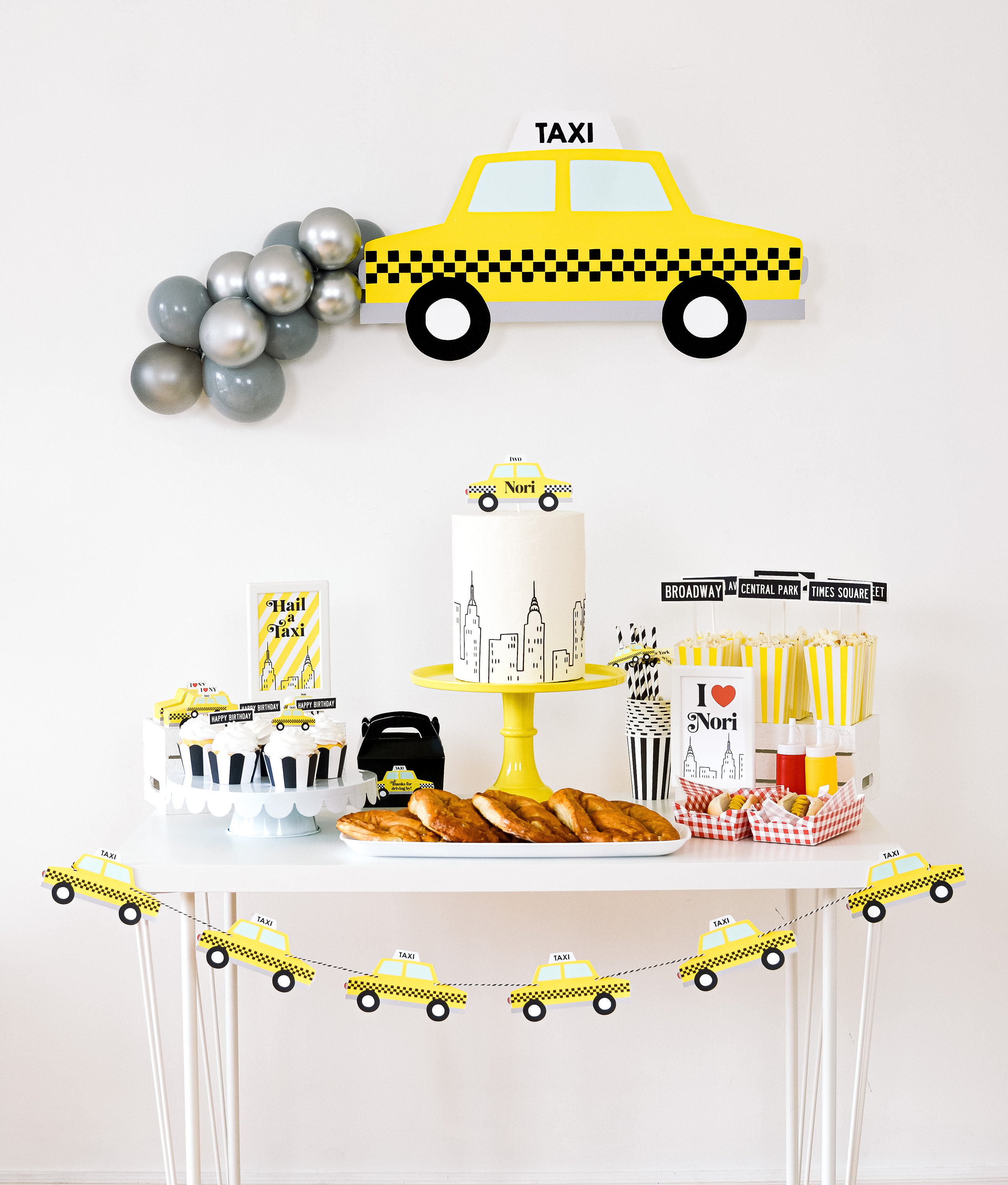New York Taxi Cake Topper New York City Birthday Party NYC | Etsy