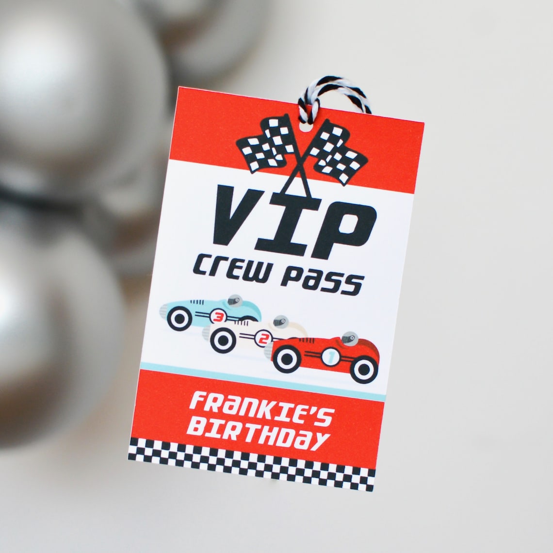 Personalized Vintage Race Car VIP Pass Race Car Birthday | Etsy Canada