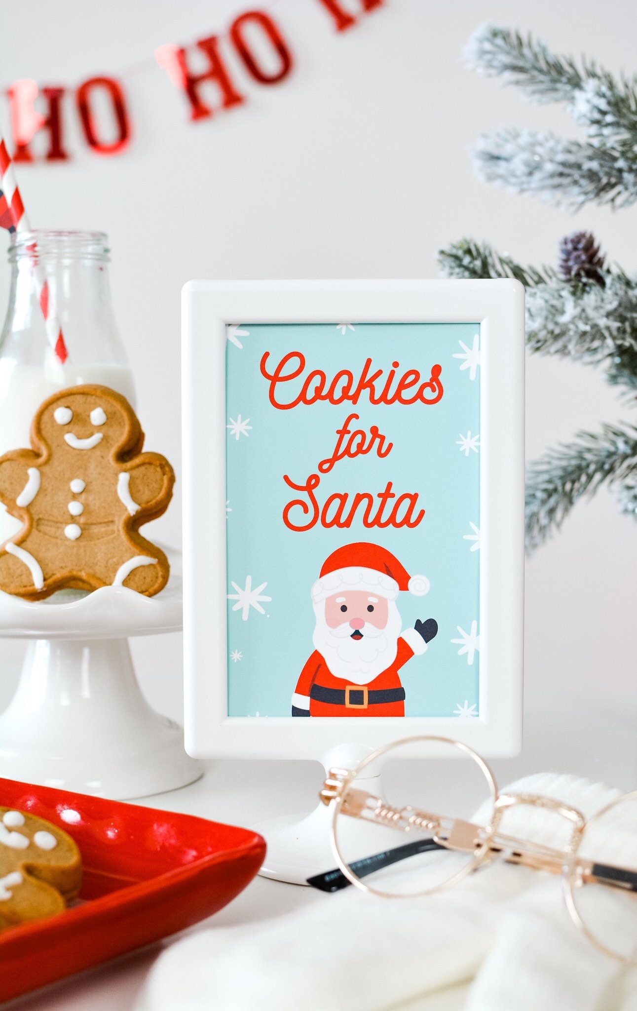 Christmas Signs for Santa Cookie Plate, Christmas Cookies Holiday ...