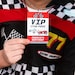 Personalized Race Car VIP Passes for Kids | Custom VIP Passes for Race ...